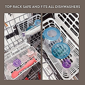 Prince Lionheart Made in USA High Capacity 2-in-1 Dishwasher Basket for Toddlers & Infants Bottle Parts & Accessories | Fits all Dishwashers | 100% Recycled Plastic