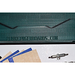 Pro 34mm Fingerboard High Kick Mold Kit - Veneer, Trucks, Wheels, Grip +Rails, Random