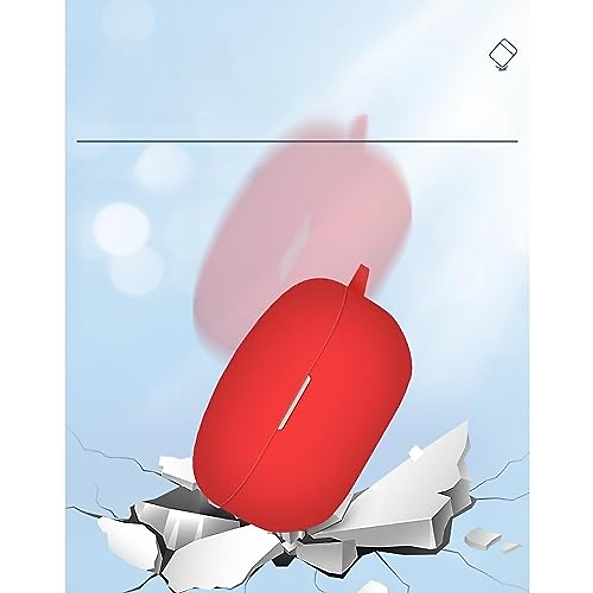 Case for Sony WF-1000XM5 2023, Silicone Case for WF-1000XM5 Case, Shock-Proof, Water-Proof, Anti-Fall Protective Cover for Sony WF 1000XM5 Earbuds Case Cover with Keychain (Black)