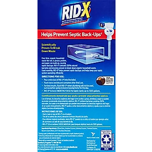RID-X Septic Treatment, 1 Month Supply Of Powder, 9.8 oz