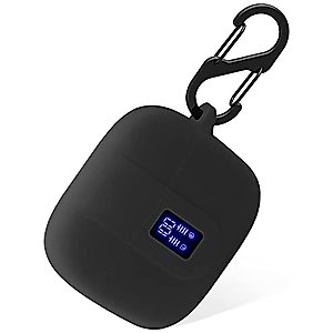 Geiomoo Silicone Case Compatible with TAGRY X08, Protective Cover with Carabiner (Black)