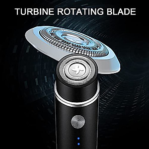 ARECTECH Electric Razor Mini Razor Pocket Razor for Men USB Rechargeable LED Battery Display Best for Travel Shaves Touch Up Shaves Cordless Black