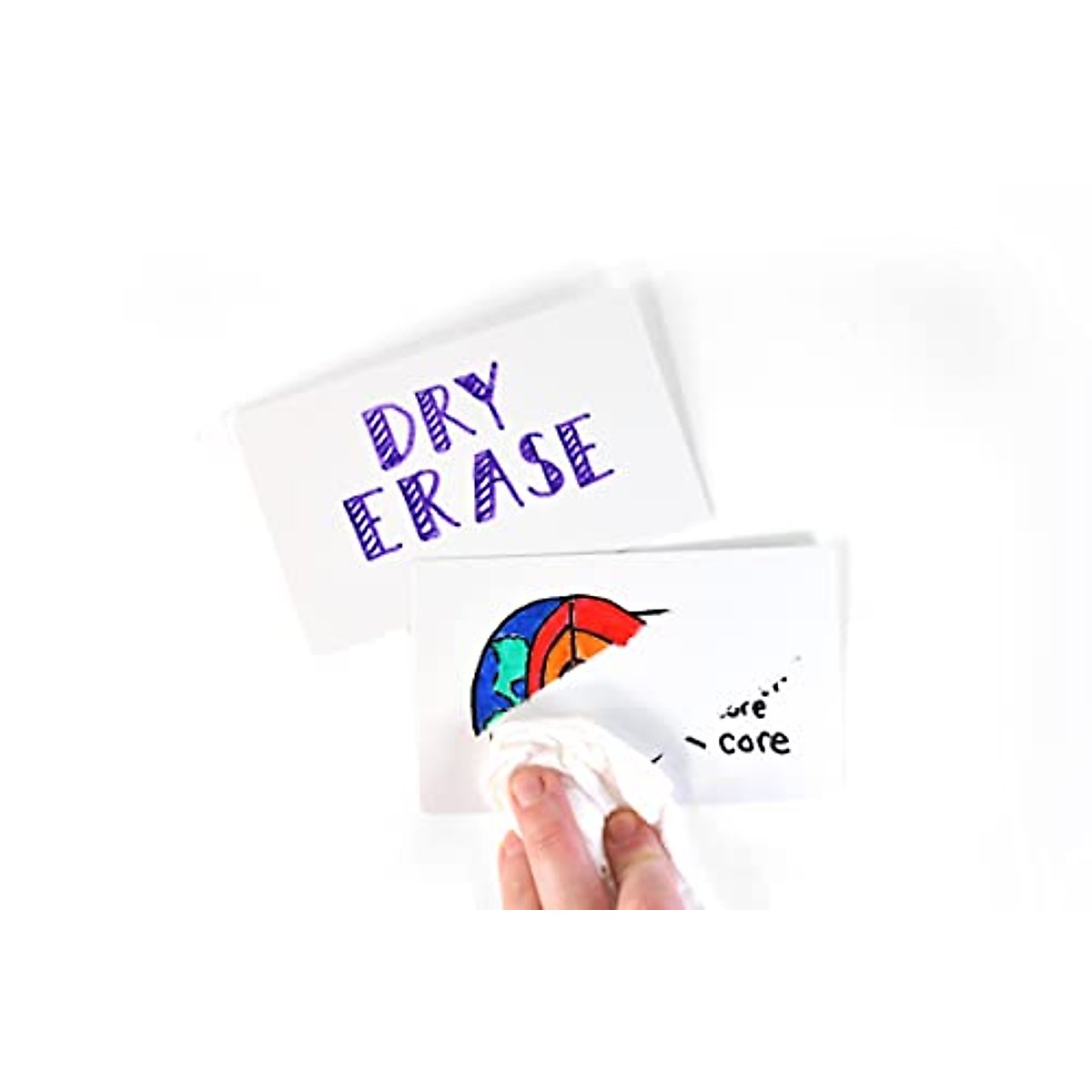 Dry Erase Index Cards – 45pcs Laminated Cards Blank w/Box – Reusable Dry Erase Note Cards for School, Work, Housework, To Do Lists – Practical Index Card Sheets – 3 x 5-inch