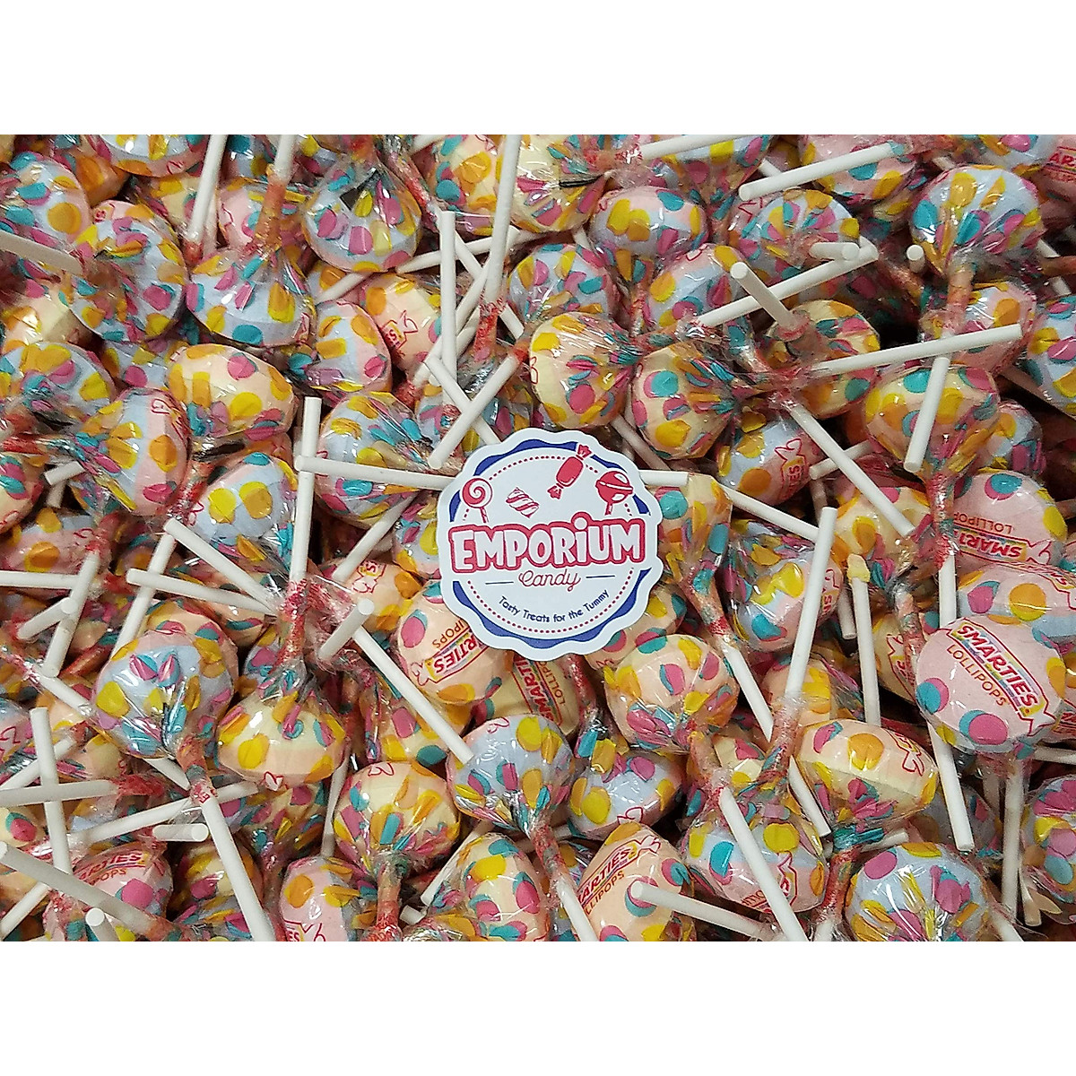 Smarties Lollipops - Individually Wrapped 1.5 lbs Fresh Bulk Assorted Lollipop Candy