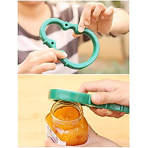 3 in 1 Silicone Multi Opener Bottle Opener Handy Anti-slip Bottle Lid Opener Kitchen Twist Tool Opener for Pop/Beer Bottle Jar