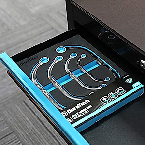 DURATECH Half Moon Box Wrench Set, Metric, 5-Piece, 8mm to 22mm, 12 Point, CR-V Steel, with EVA Foam Tool Organizer