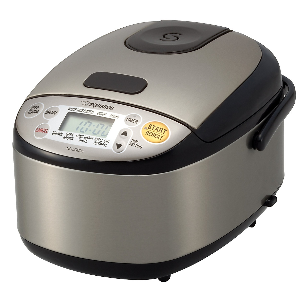 Zojirushi EP-PBC10 Gourmet d'Expert Electric Skillet & NS-LGC05XB Micom Rice Cooker & Warmer, 3-Cups (uncooked), Stainless Black