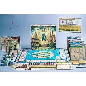 Stonemaier Games: Tapestry (Base Game) | A Civilization Building Board Game | Lead a Unique Civilization to Greatness Through Cultural and Technological Advances | 1-5 Players, 120 Minutes, Ages 14+
