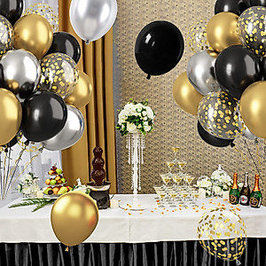 Paready Blue Balloons Set, 60 Pcs 12 Inch Pearl Blue Balloons Metallic Blue Macaron Blue Balloons, Baby Blue Balloon Confetti Party Balloons for Baby Shower Birthday Wedding Bridal Shower Decorations