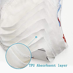 MooMoo Baby Cotton Training Pants 4 Pack Padded Toddler Potty Training Underwear for Boys and Girls-12M-5T