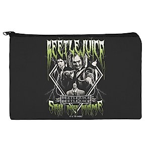 GRAPHICS & MORE Beetlejuice Group Band Pencil Pen Organizer Zipper Pouch Case