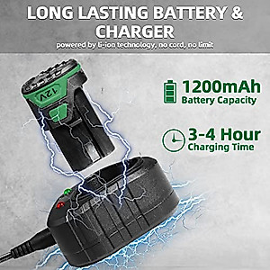 ALTOCRAFT Power Drill Cordless 12V Max,3/8" Small Electric Screwdriver Driver Tool Kit w/Battery & Charger,Keyless Chuck,Variable-Speed,LED Work Light,Compact and Lightweight for DIY Home Use