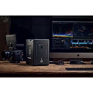 SanDisk Professional 24TB G-RAID Shuttle 4 - Enterprise-Class 4-Bay External Hard Drive, Thunderbolt 3 and USB-C, Transportable, Hardware RAID - SDPH34H-024T-NBAAB