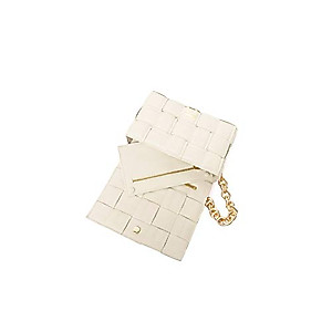 B.Bella Cassette Chain Womens Crossbody Handbag (Cream)