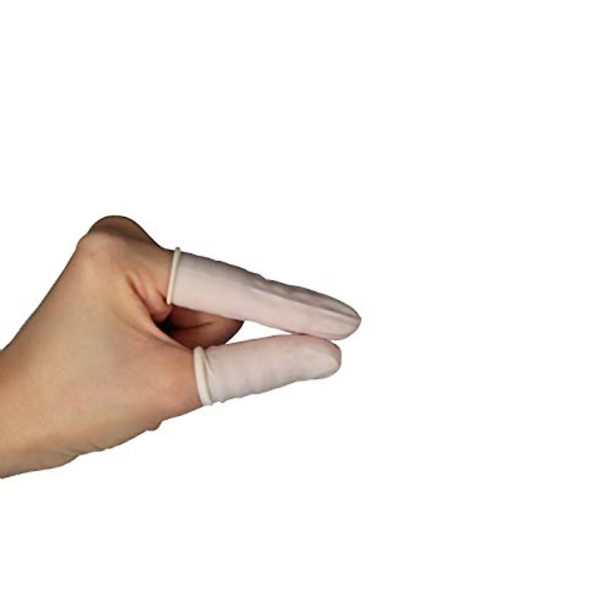 Disposable Latex Finger Cots,350 PCS，Medium Anti Static Rubber Fingertip Protective Finger Cots for Electronic Repair, Handmade Apply