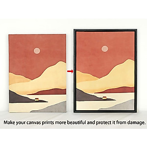 LTYHHK Floating Frame for 20x24 Inch Canvas Prints, 5/8-7/8” Deep Floater Frames for Canvas Paintings, Floating frame for Oil Prints, Diamond Painting,Paint by Numbers (LB2024)