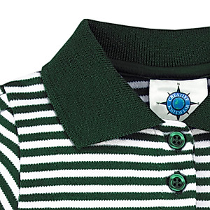 Michigan State University Spartans Striped Game Day Dress with Bloomer Green/White 3-6 Months