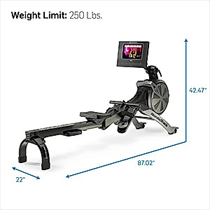 NordicTrack RW600 Smart Rower with 10” HD Touchscreen and 30-Day iFIT Family Membership