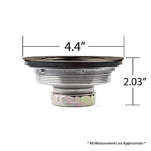 Decor Star KD-001-O 3 1/2" Drop-In Kitchen/Bar Sink Basket Strainer, Stainless Steel Oil Rubbed Bronze