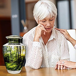 Peaceful Forest Urns for Ashes Adult Male. Cremation urns for Human Ashes Adult Female. Decorative urn for Human Ashes by Restaall