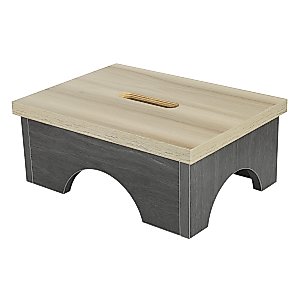 VALIANTOIN Solid Wood Step Stool for Kid and Adult 1000lbs Capacity Heavy Duty Sturdy Footstool with Handles and Safety Non-Slip Pads for Elderly