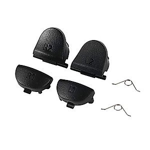 6 PCS Gamepad Repair Parts Replace Buttons R1 L1 R2 L2 Triggers for Dualshock 4 for PS4 Controller Electronic Accessories