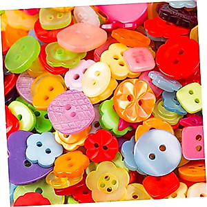 COHEALI 800 Pcs Christmas Wood Buttons Nativity Toy Botones Decorativos para Manualidades Wood Sewing Buttons Xmas Colorful Buttons Craft Toys Water Table Toys Craft Buttons Scrapbook Love