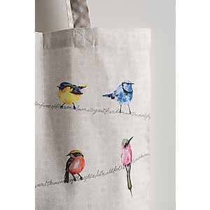 Maison d' Hermine Tote Bag 100% Cotton Reusable Grocery Bag for Work Beach Travel Shopping Lunch Perfect for Gifts Men Women (Birdies On Wire)