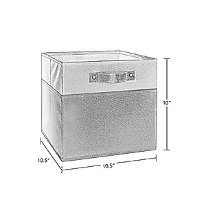 RiverRidge Kids 2pc 10.5in Two-Tone Folding Storage Bin Set - Olive