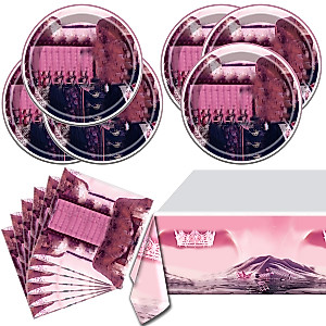 41Pcs Party Tableware 20Plate 20Napkins And Tablecovers 70 * 42 inch Set Theme Birthday Party Decorate Supplies