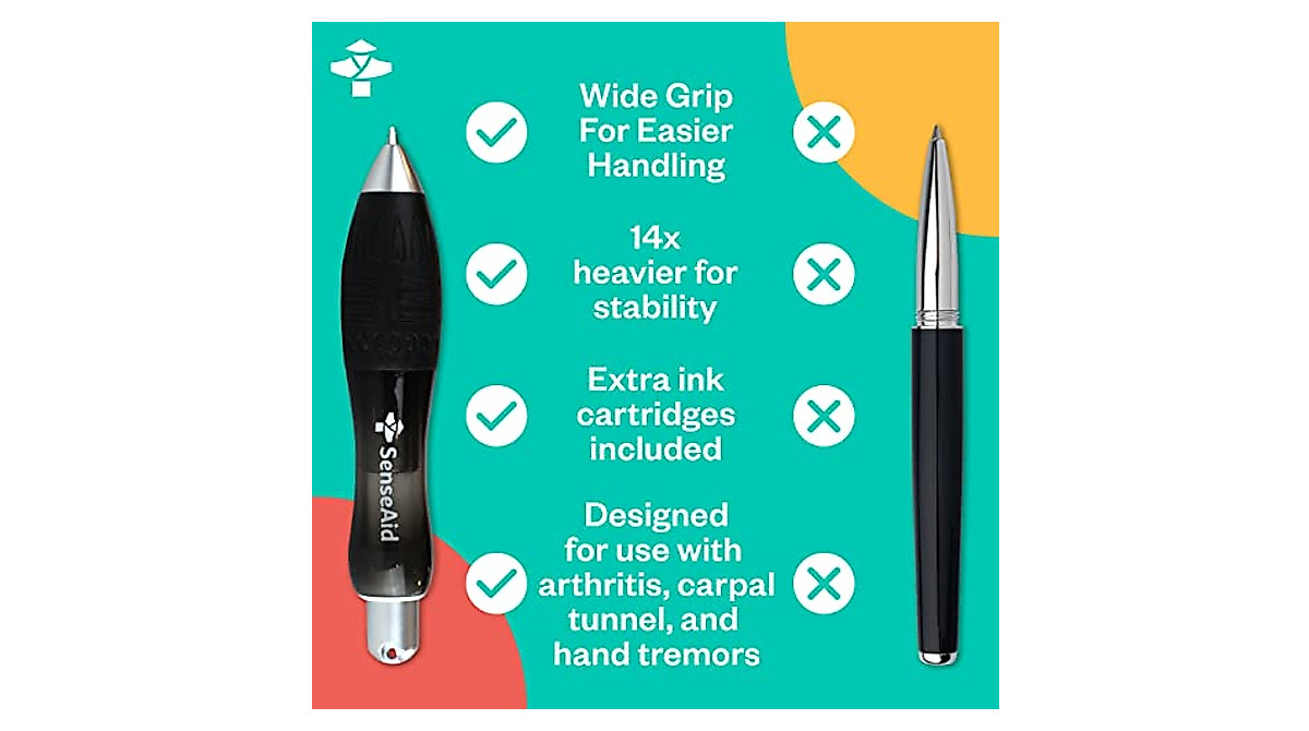Fat Heavy Weighted Pens Set - Ideal for Hand Tremors
