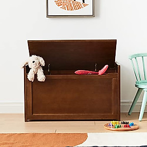 Lipper International Child's Toy Chest, 33.25" W x 17.75" D x 24.5" H, Walnut Finish