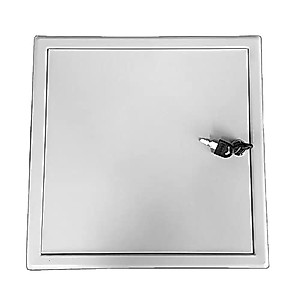 COOLOUS Access Door 18 x 18inch Steel Access Panel Removable Door for Wall/Ceiling Application (Lock and Key) with Frame