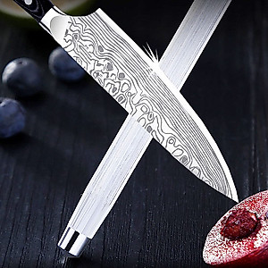 12 Inch Honing Steel Safe Knife Sharpening Steel Sharpening Rod Knife Sharpener Carbon Steel Sharpener Rod for Home Kitchen Hunting Master Chef Home Gourmet Blade