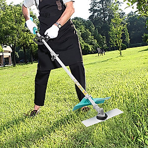 Electric Lawn Trimmer, Cordless Electric Weed Wacker Eater Battery Portable Handle Lawn Edger Garden Grass Cutter Electric Lawn Mower for Farm Backyard Mowing, Trimming, Harvesting