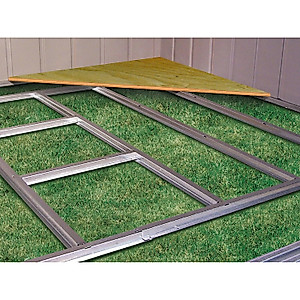 Arrow Floor Frame Kit for Classic Sheds 5x4 6x4 6x5 Ft. and Select 5.9 X 3.7 0.1 Ft Grey Steel