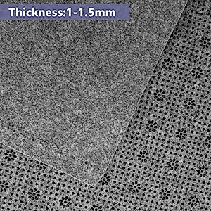 Pllieay 72x118 Inch Non Slip Final Backing Cloth, Vinyl Primary Tufting Cloth Backing Fabric, Non Slip Pad with Plum Blossom Pattern for Carpets Rug Tufting Gun Cushion Punch Needle