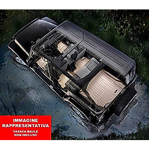 WeatherTech Custom Fit FloorLiners for Toyota Highlander - Full Set (44632-1-2-3), Black