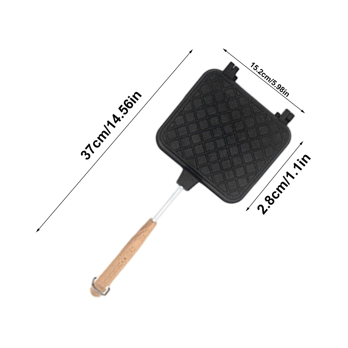 Breakfast Sandwich Maker, Grilled Cheese Pan with Removable Handle, panini press grill sandwich maker Camping bread maker waffle makers for Home Kitchen Grilled Cheese Toasted Sandwiches