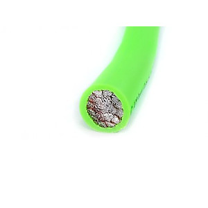 KnuKonceptz KCA Kandy Kable Neon Green 4 Gauge Power Wire (Sold in 10 Foot increments)
