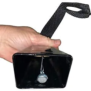 MORE Cowbell: 3-1/2" high bell with printed MORE Cowbell SNL Skit