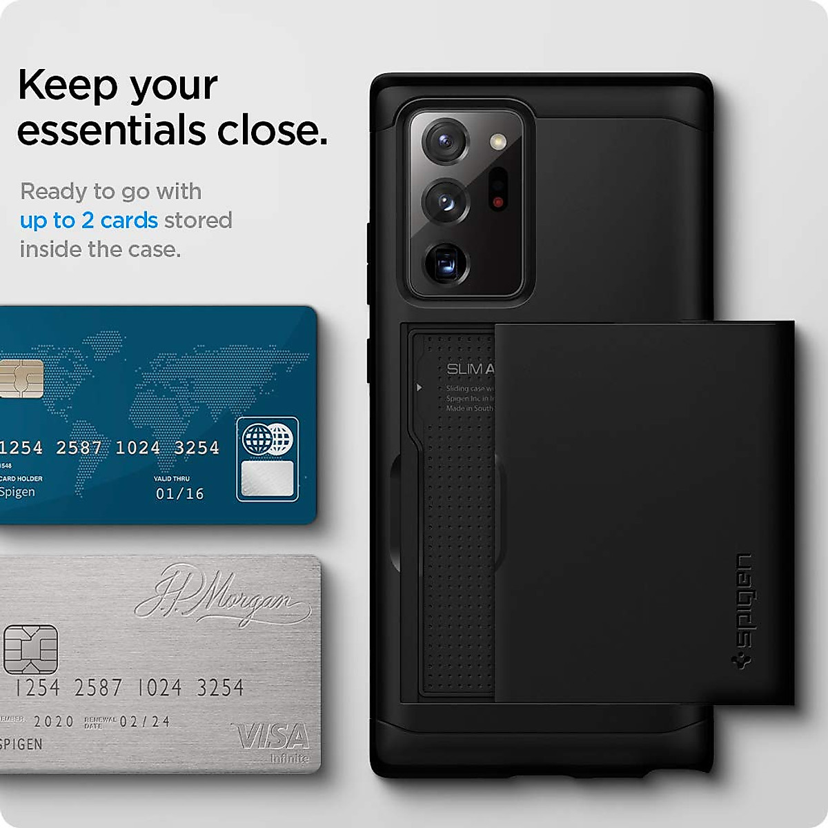 Spigen Slim Armor CS Designed for Samsung Galaxy Note 20 Ultra 5G Case (2020) - Black