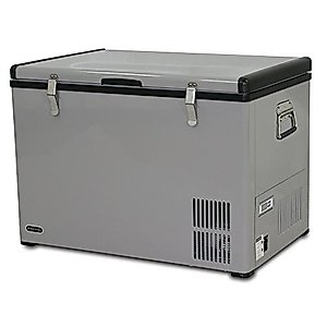 Whynter FM-65G 65 Quart Portable Refrigerator and Deep, AC 110V/ DC 12V, Real Chest Freezer for Car, Home, Camping, and RV with-8°F to 50°F Temperature Range, Gray, One Size