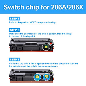 LCL Compatible Toner Cartridge Without chip Replacement for HP 206X W2110X (1-Pack Black)