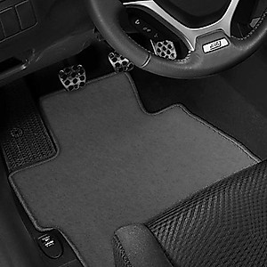 Floor Mats Compatible with 2006-2011 Honda Civic, Gray/Grey Nylon Carpet Front & Rear 3PC Full Set, by IKON MOTORSPORTS, 2007 2008 2009 2010