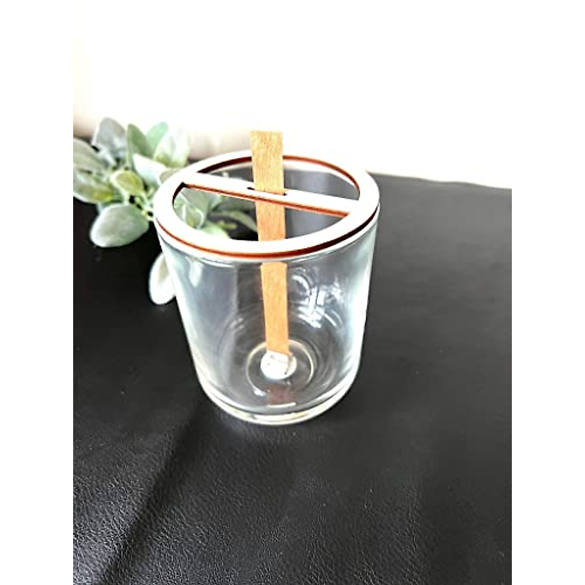 Wooden wick holder, Wick Centering Tool for Single Wooden Wick Candle, 1-Wooden Wick Stabilizer, Wooden Wick Holder, Wick Stabilizer for Candle Making (2.5")