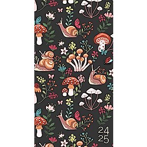Willow Creek Press Mushrooms 2-Year January 2024 - December 2025 Monthly Pocket Planner (3.5" x 6.5")