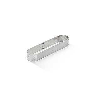 de Buyer Perforated Oblong Tart Ring - 5.7” x 1.4” - Perfect for Baking Beautifully Crisp Tarts - Easy to Use & Clean - Made in France