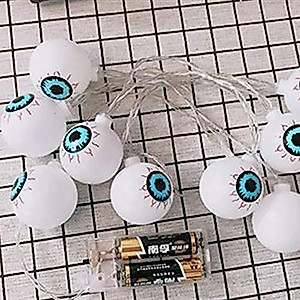 PVC LED Halloween Lamp,Party Battery Operated Eye Fairy Lamp Indoor Outdoor Garden Tree Decoration Wire Lamp