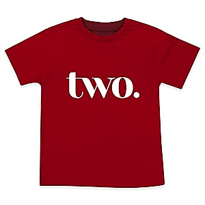 Wild and Happy 2 Year Old Birthday Shirt 2nd Bday Party T-Shirt Toddler Boy Outfit Number Two 3T Red